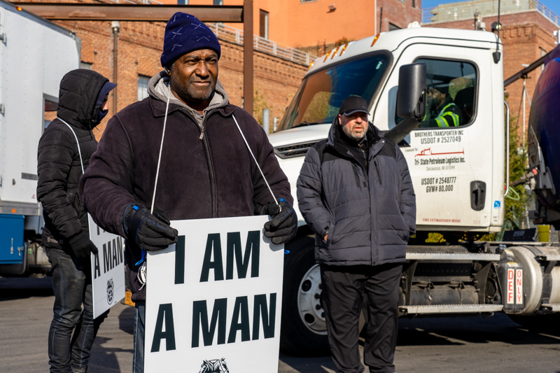 On Picket Line, Brooklyn Workers Honor MLK’s Union Legacy - Teamsters